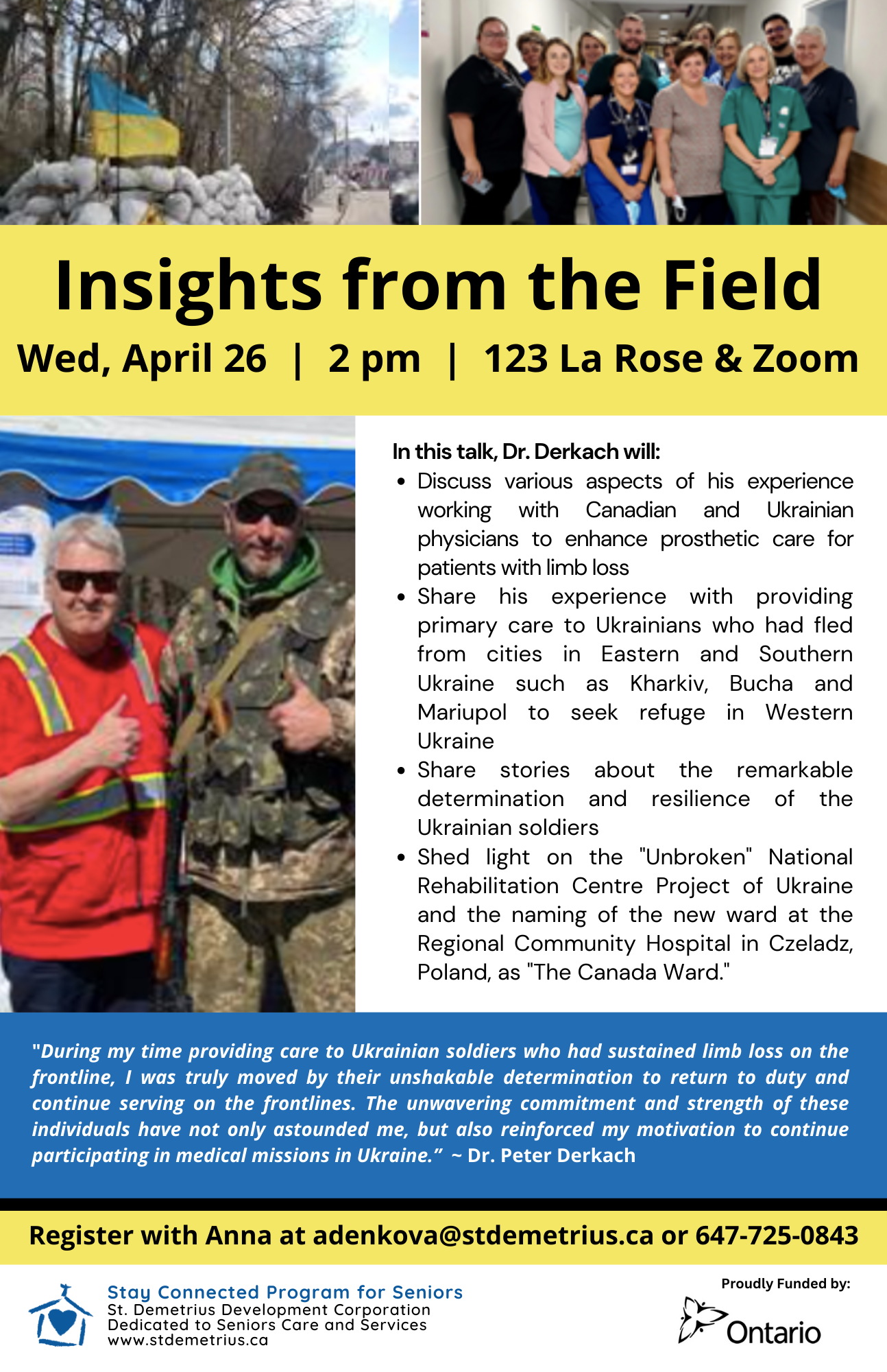 Insights from the Field – Dr. Peter Derkach shares about his medical ...