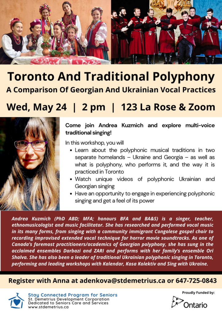 Toronto And Traditional Polyphony A Comparison Of Georgian And ...