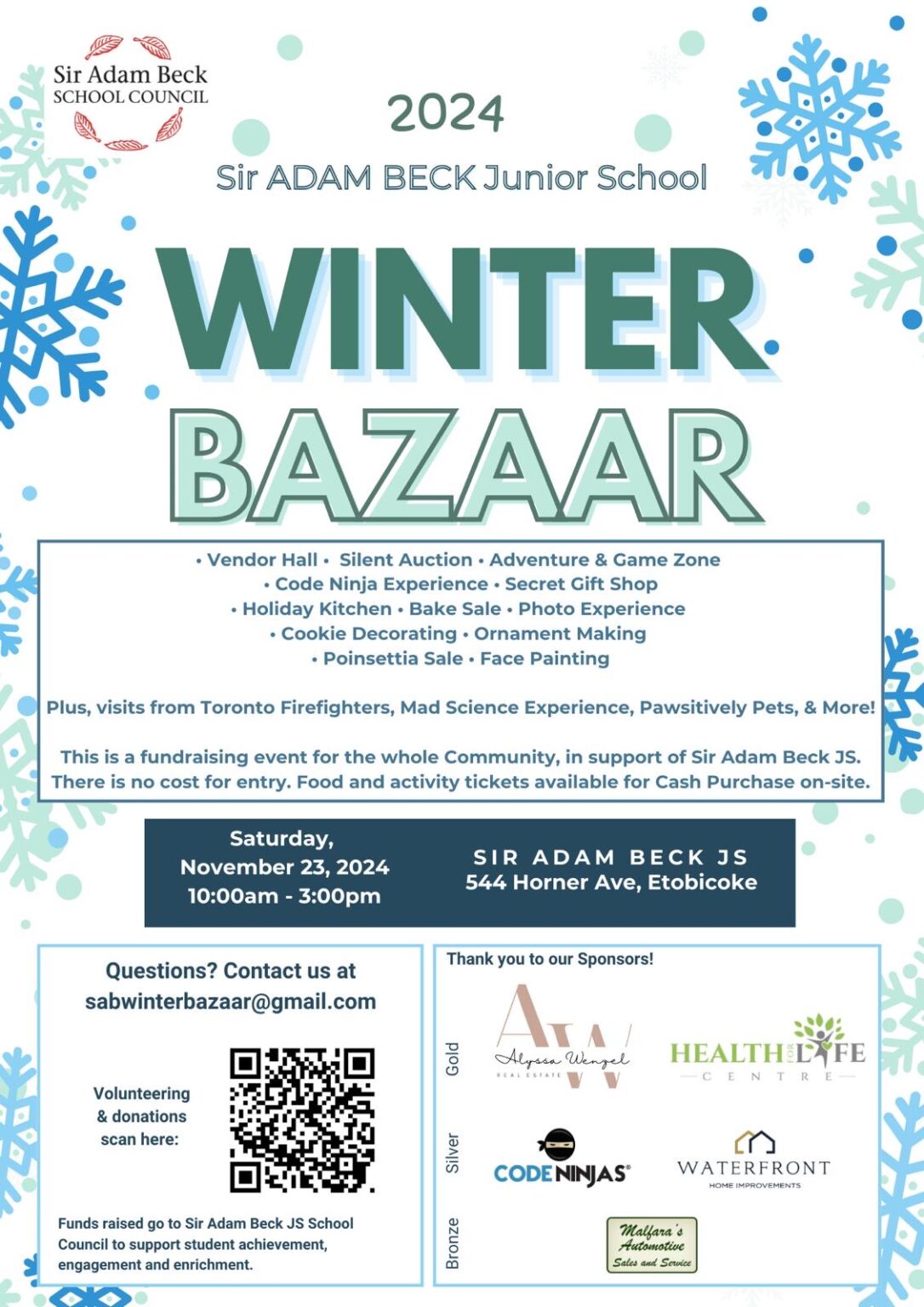 Sir Adam Beck Junior School Winter Bazaar – Neighbur